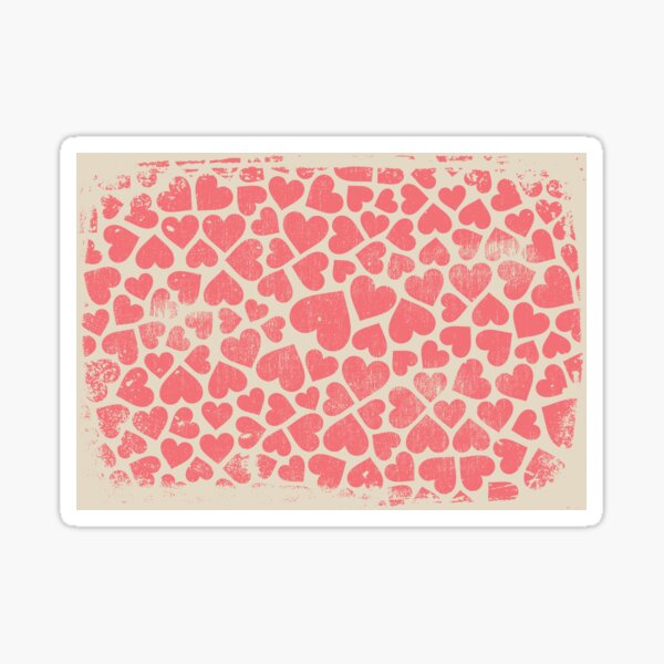 "Grunge Heart Background" Sticker by NNzStore | Redbubble