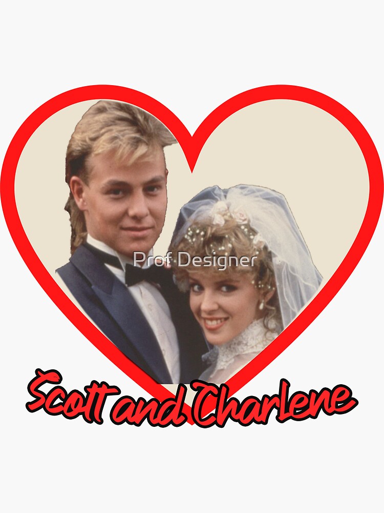 "Scott And Charlene " Sticker by Prof-Designer00 | Redbubble