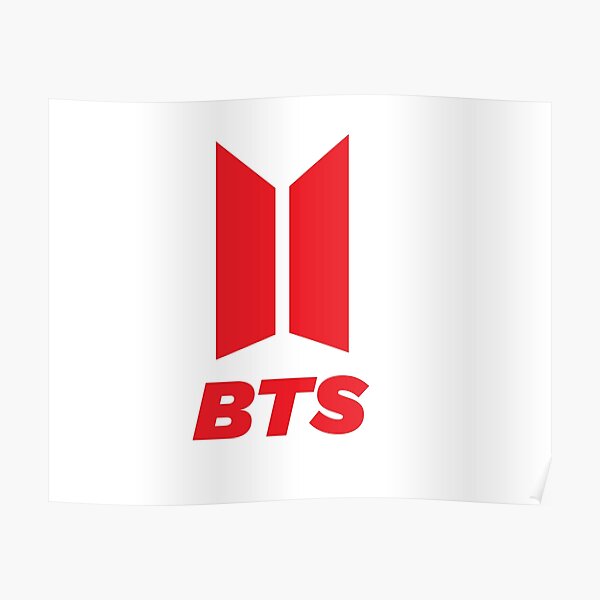 "BTS logo " Poster for Sale by Bilalazhar509 | Redbubble