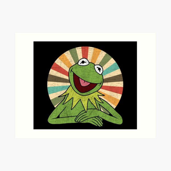 "Vintage Kermit The Frog" Art Print for Sale by ValentinaHramov | Redbubble