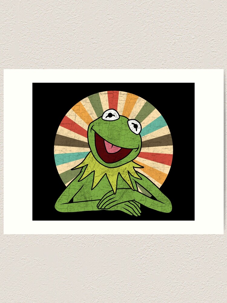 "Vintage Kermit The Frog" Art Print for Sale by ValentinaHramov | Redbubble