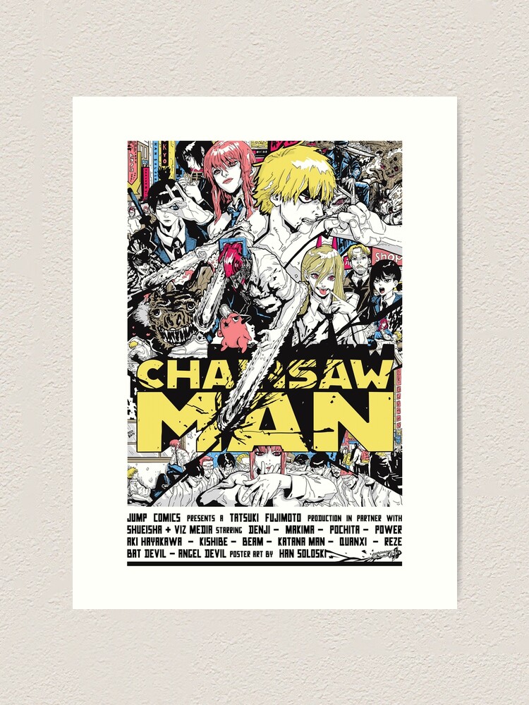 "Chainsaw Man Movie Poster Color" Art Print for Sale by hansoloski ...