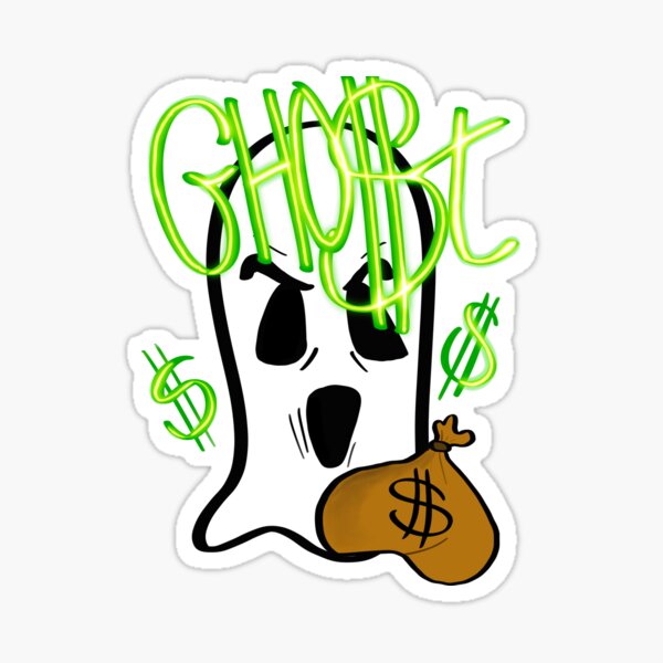 "Money ghost" Sticker for Sale by FRASPO | Redbubble