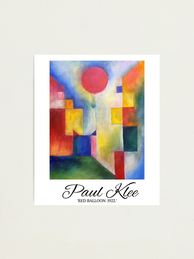 "Paul Klee Red Balloon 1922,Red Balloon, Paul Klee Print, Paul Klee Art ...