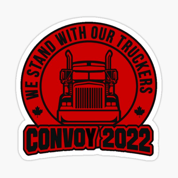 "Red and Black Canada Truckers for Freedom Convoy 2022 - stand with our ...