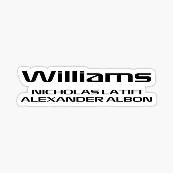 "F1 Williams 2021-2022 support your team" Sticker for Sale by Nolle-R ...