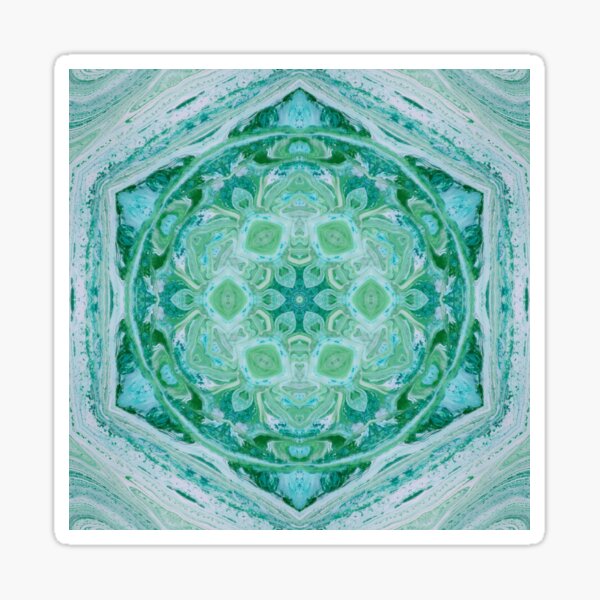 "Kaleidoscopic "Emerald"" Sticker for Sale by VenusChain | Redbubble
