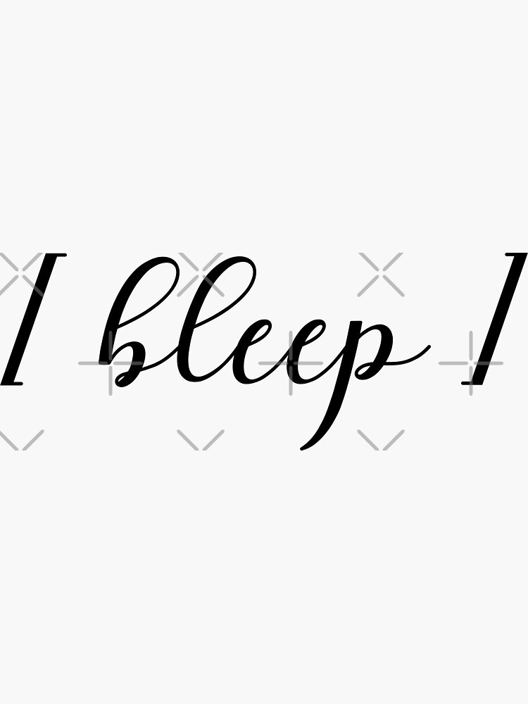 "[ bleep ]" Sticker by sgkrishna | Redbubble