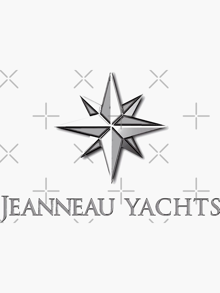 "Jeanneau sailing Yacht , Jeanneau Yachts" Sticker by Soulbody | Redbubble