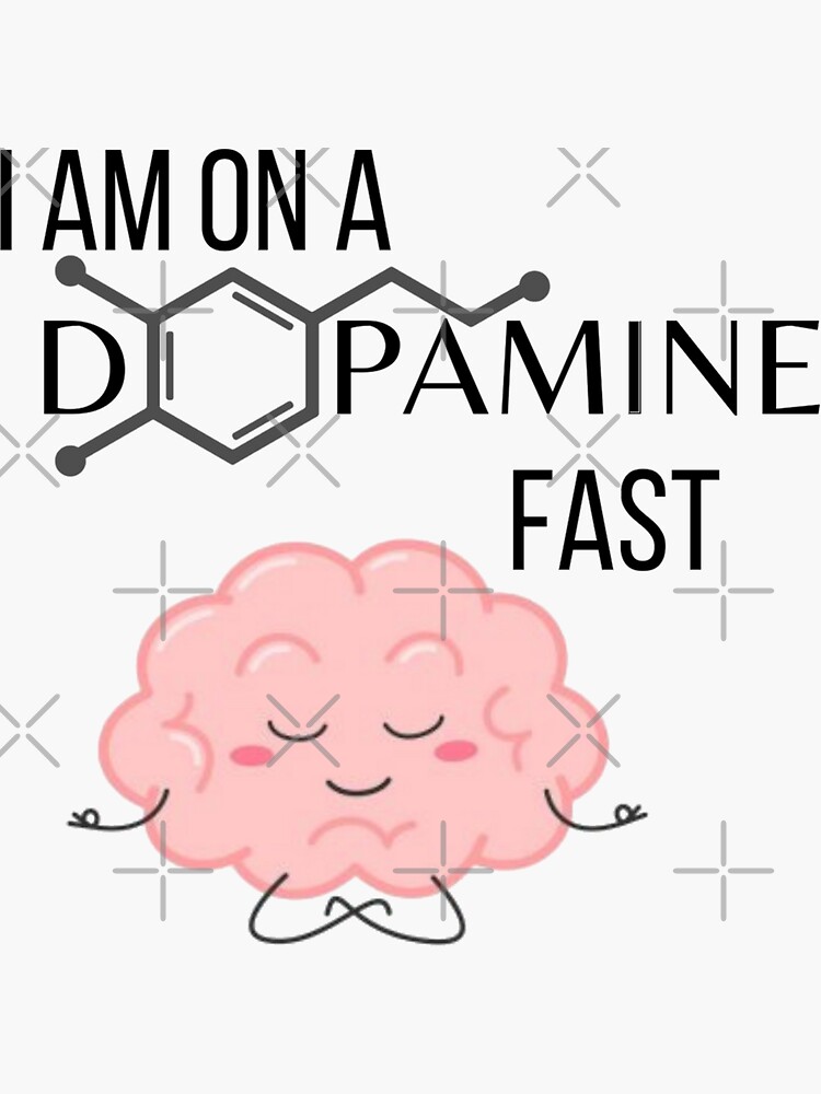 "Dopamine fast | Brain reset" Sticker for Sale by Potatocouch4u | Redbubble