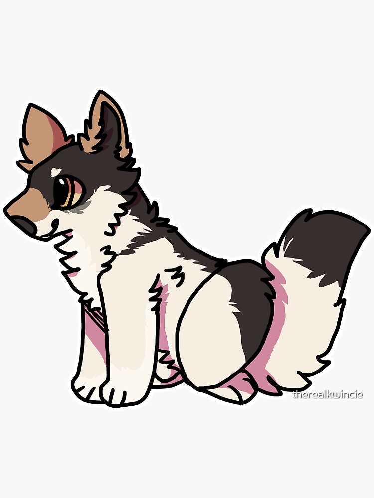 "Small Wolf Sticker" Sticker for Sale by therealkwincie | Redbubble