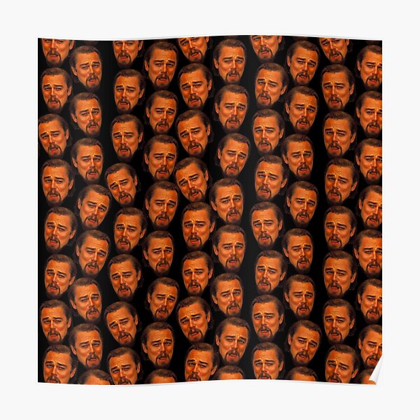 "Leonardo DiCaprio Laughing Django Unchained Calvin Candie Meme Pattern ...