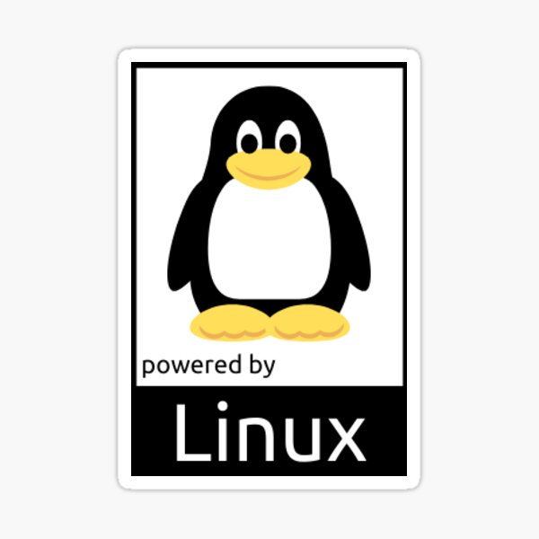 "XS Powered by Linux" Sticker for Sale by bvancrafts | Redbubble