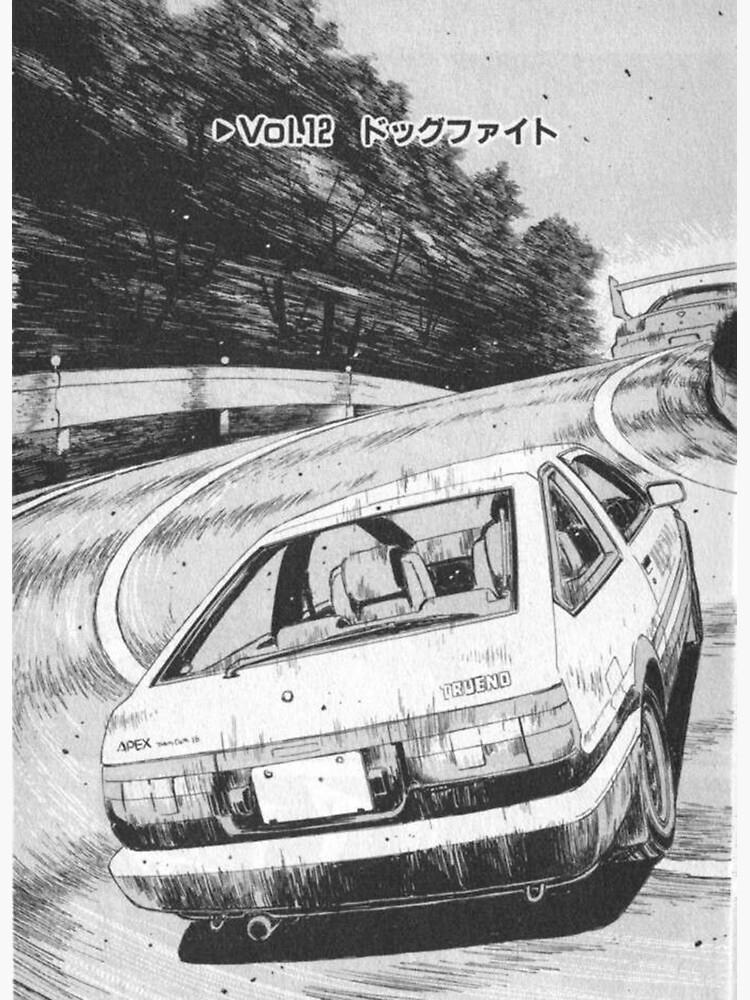 "Initial D Vol. 12" Sticker by lipmanleory | Redbubble