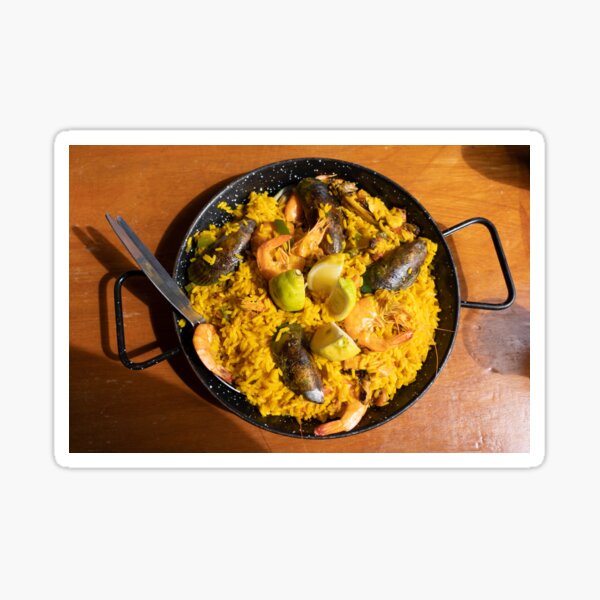 "Paella for 2" Sticker by hawkie | Redbubble