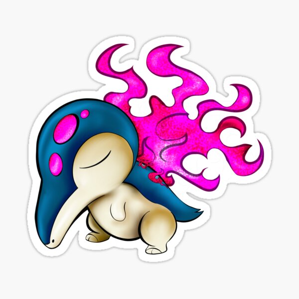 "Hisui cyndaquil sticker" Sticker by Icydragon | Redbubble
