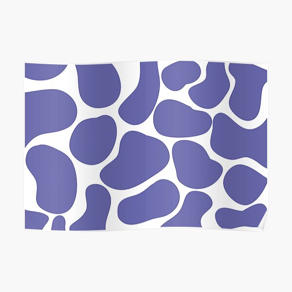 "Pantone Veri Peri Cow Print" Poster by Daguita | Redbubble