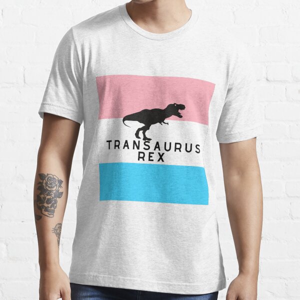 "TRANSaurus Rex Trans Pride Flag with Dinosaur" T-shirt by SofiaCart ...