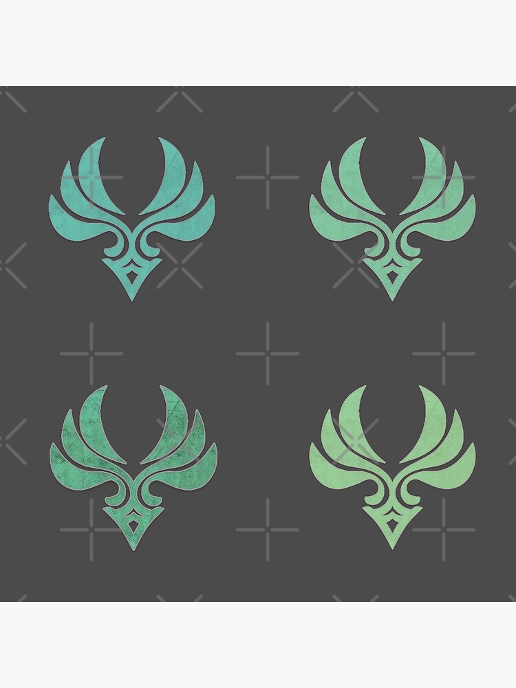 "Genshin Impact Anemo-Muster-Fanart Für Genshin-Spieler" Poster von ...