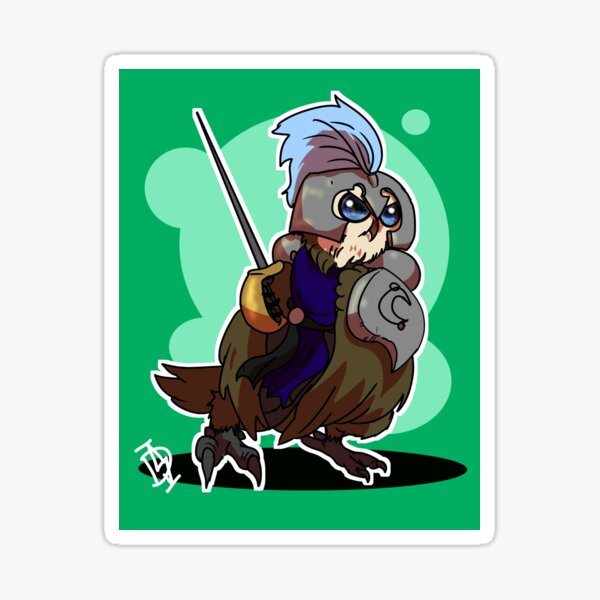 "Owl Knight" Sticker for Sale by Dazzable | Redbubble