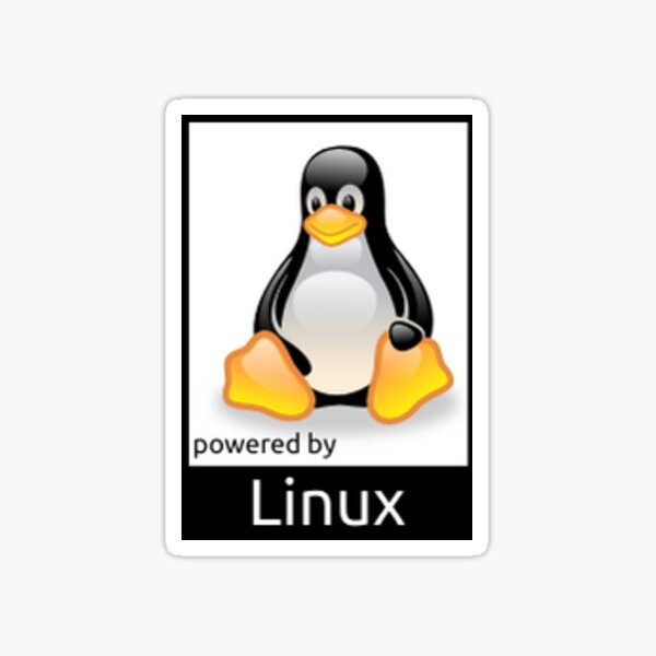 "XXS Powered by Linux" Sticker for Sale by bvancrafts | Redbubble