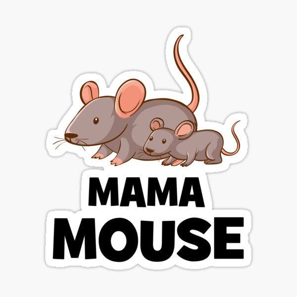 "Mama Mouse, Mom, Baby, Family, Mother's Day, Gift" Sticker for Sale by ...