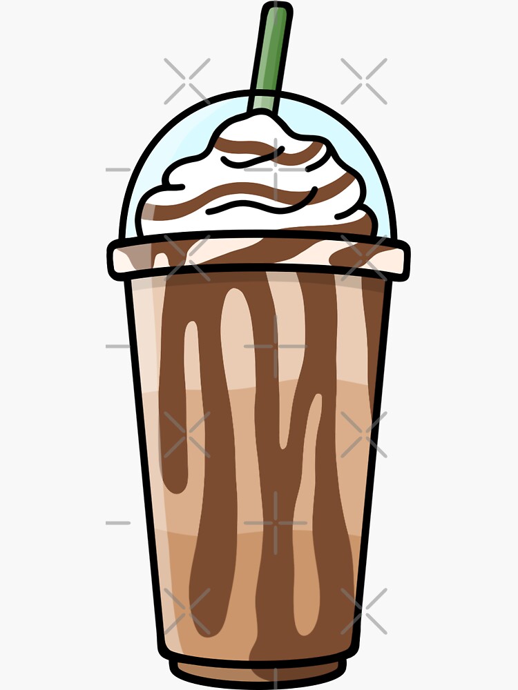 "Iced Coffee Caramel Frappe To Go" Sticker by DimensionC169 | Redbubble