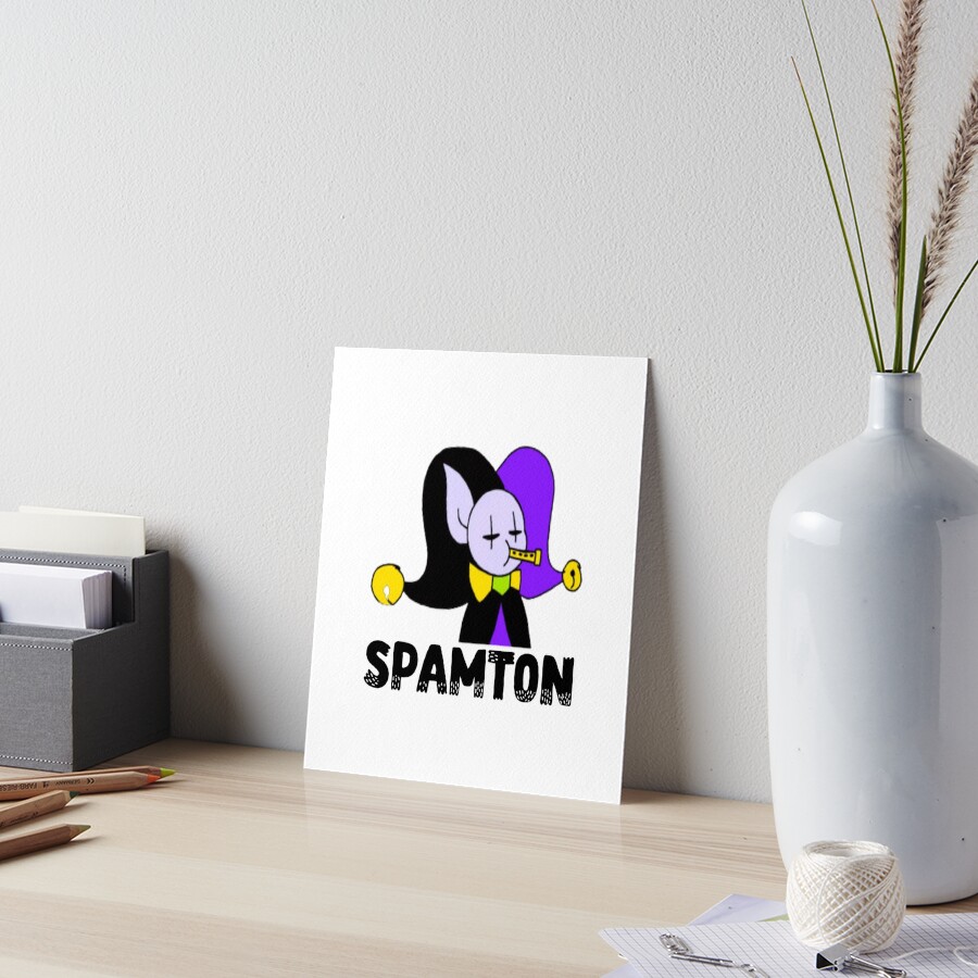 "Spamton deltarune, spamton g spamton, big shot" Art Board Print by ...
