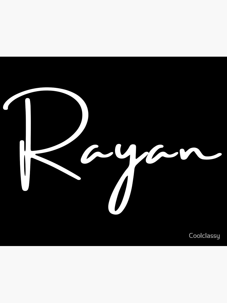 "Rayan black and white illustration" Poster by Coolclassy | Redbubble