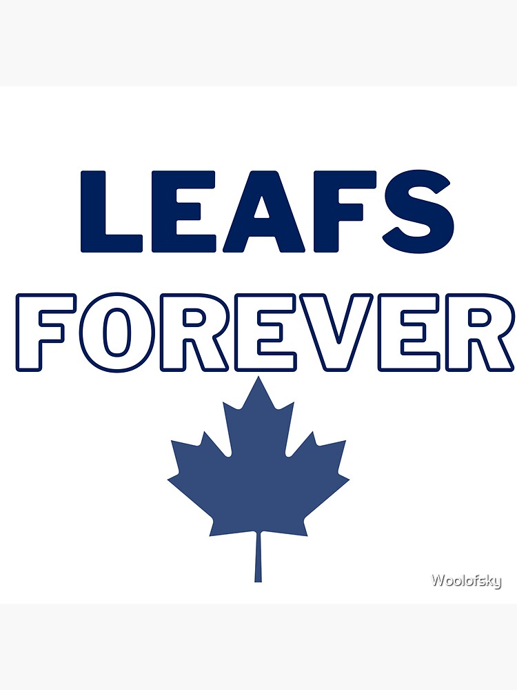 "Leafs Forever - Blue Maple Leaf of Toronto" Sticker by Woolofsky ...