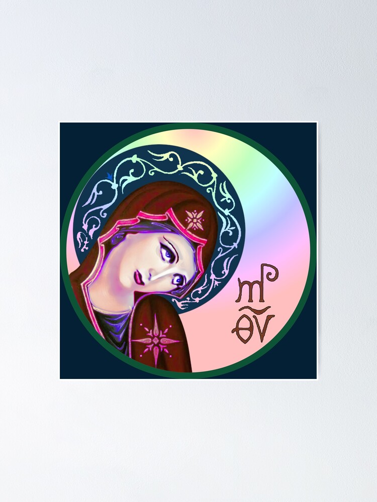 "Mary, Mother of God Icon" Poster for Sale by Hyperdulia | Redbubble