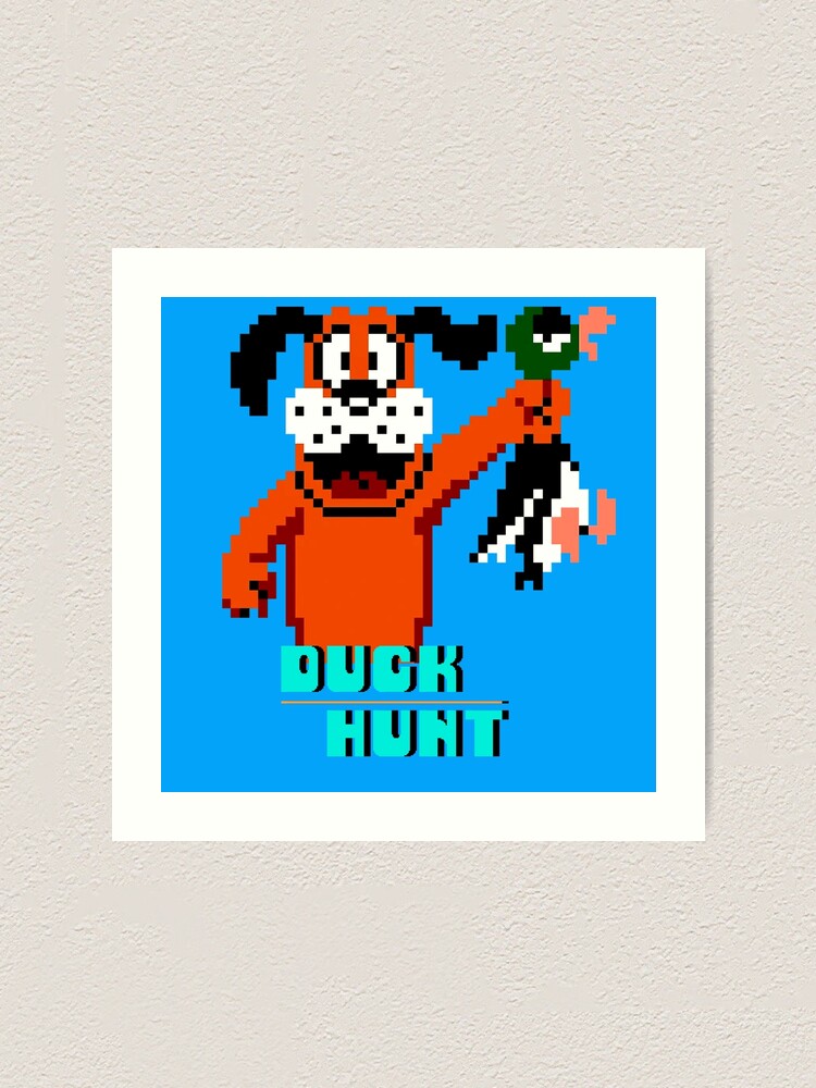 "RETRO GAME DUCK HUNT - DUCK HUNT - PIXEL ART" Art Print by ...