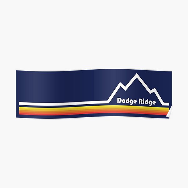 "Dodge Ridge Mountain Resort California" Poster by esskay | Redbubble