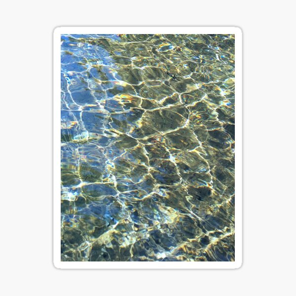 "Shimmering Summer Ocean Water Ripples " Sticker by DeborahCamp | Redbubble