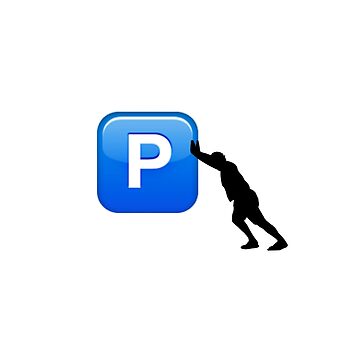 "Pushing Big P - P emoji" Sticker for Sale by M1lkslyvan | Redbubble