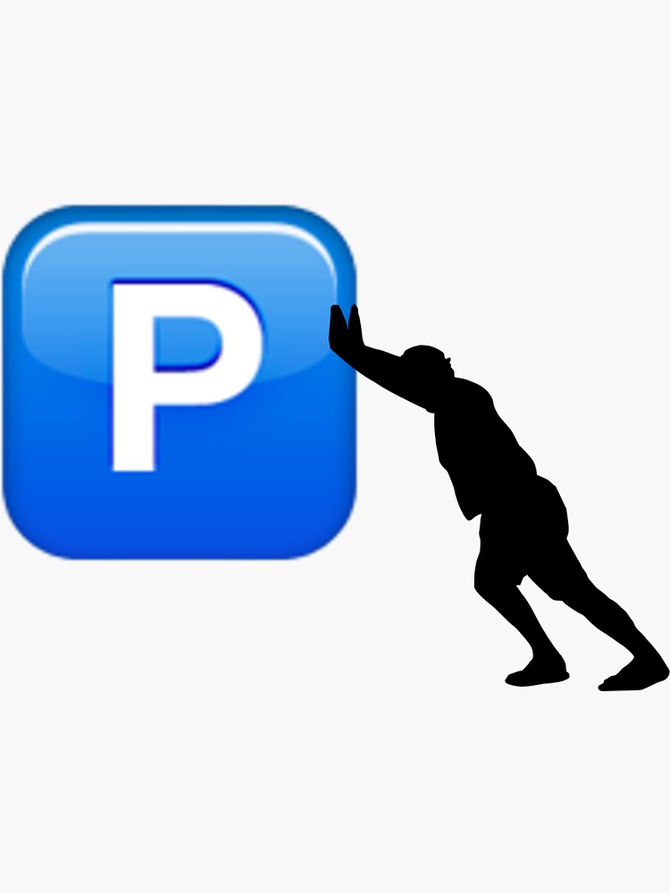 "Pushing Big P - P emoji" Sticker for Sale by M1lkslyvan | Redbubble