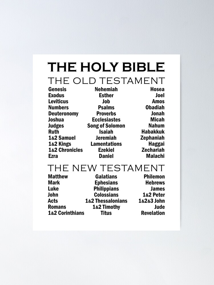 Old Testament Books Bible In Chronological Order (Every Book Ordered