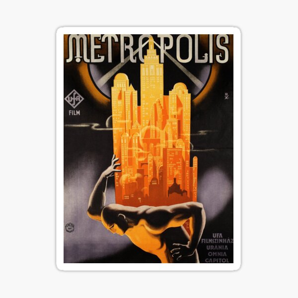 "Metropolis" Sticker by BrigitteCooper | Redbubble