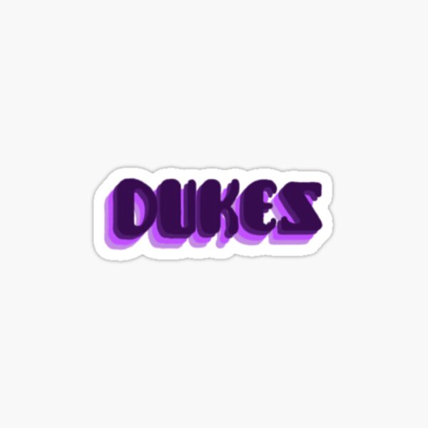 "JMU Purple Dukes Background effect" Sticker by Beach4days | Redbubble