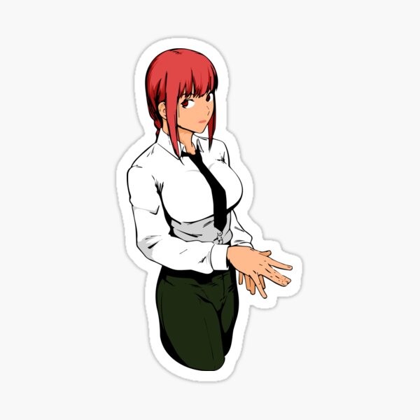 "Makima - Chainsaw Man" Sticker by THEMADBRUSH | Redbubble