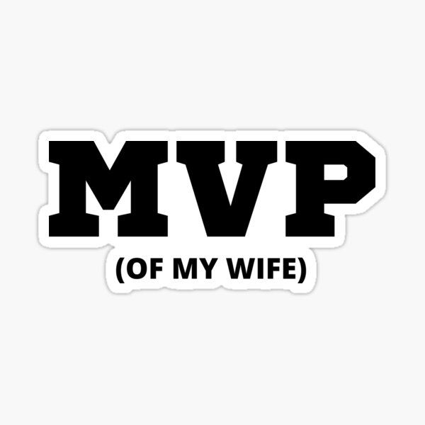 "MVP Most Valuable Player" Sticker by appareltolove | Redbubble
