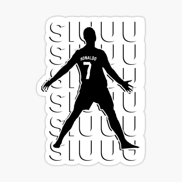 "siuuu ronaldo Cristiano CR7 memes MUFC" Sticker for Sale by mohamex10 ...