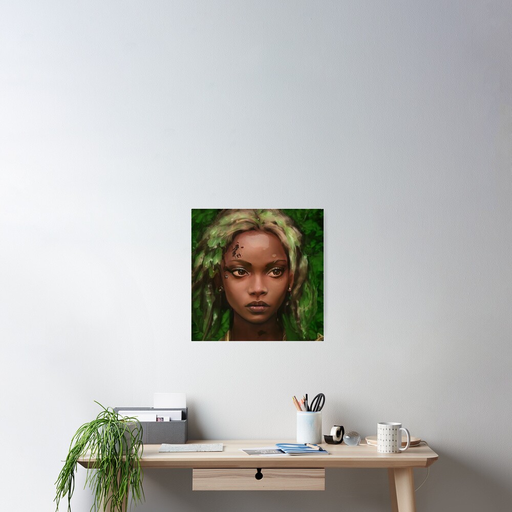 "Earth Elemental Fantasy Girl" Poster for Sale by DarthRye | Redbubble