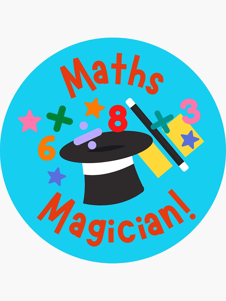 "Maths Magician " Sticker for Sale by awalite1956 | Redbubble