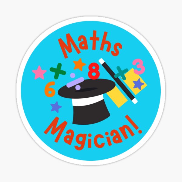 "Maths Magician " Sticker for Sale by awalite1956 | Redbubble