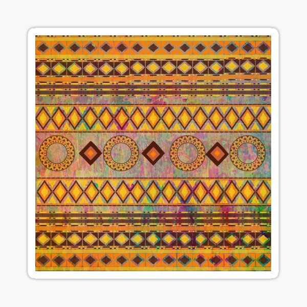 "Colourful Afrocentric Pattern" Sticker by Dominique11 | Redbubble