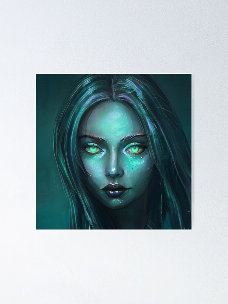 "Water Elemental Fantasy Girl" Poster for Sale by DarthRye | Redbubble