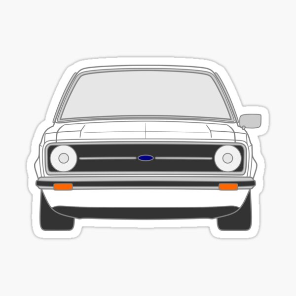 "Escort Mk2 colored" Sticker by EdimDesign | Redbubble