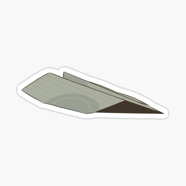 "Aged Paper Air Plane" Sticker by JesskeCreations | Redbubble