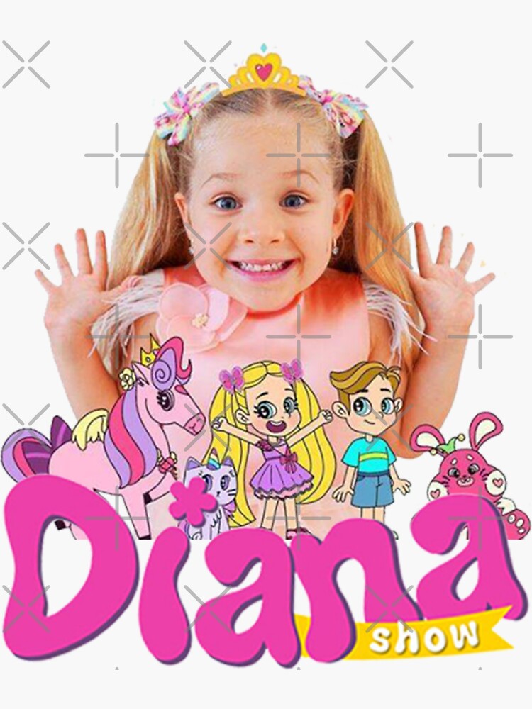 "Copy of Cute The Kids Diana Show , Love Diana " Sticker for Sale by ...